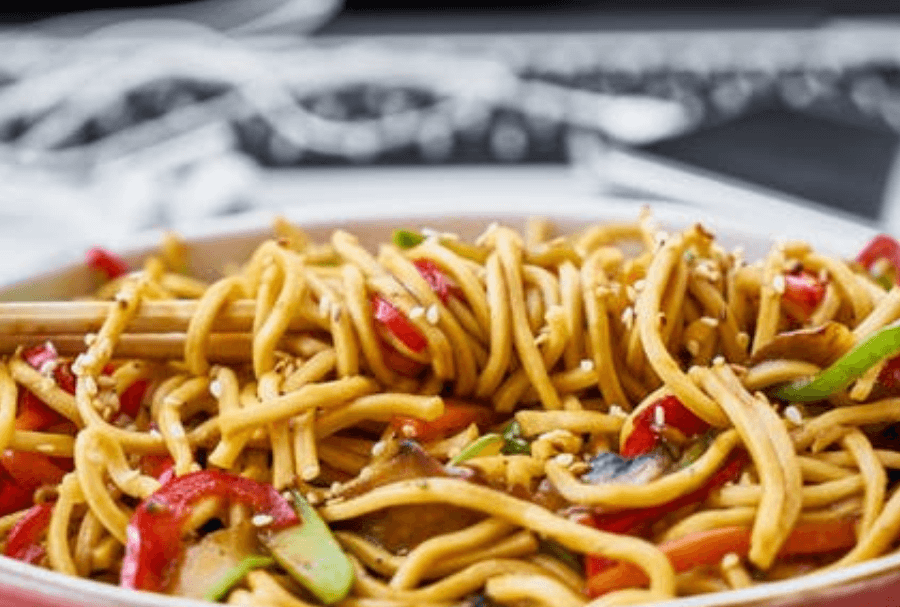 Noodles με γαρίδες, λαχανικά και γλυκόξινη σάλτσα! - Activeat